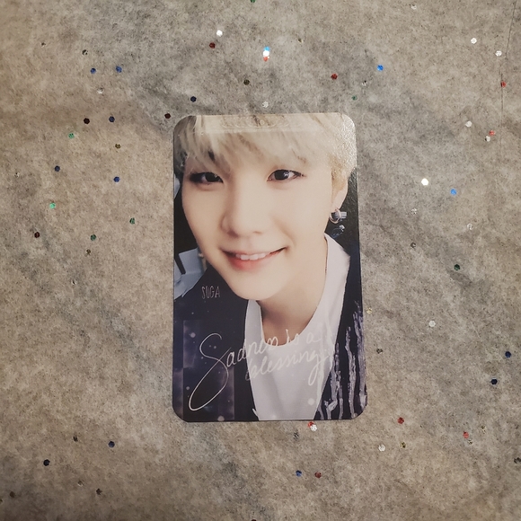 Other | Bts Kpop Suga Selfie Photo Card | Poshmark